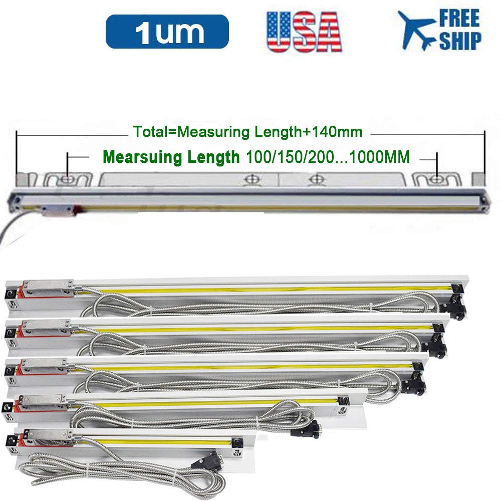 TOAUTO Digital Readout DRO 900mm 36", LCD Display 1um Glass Linear Scale Meter for CNC Milling Lathe EDM Machine