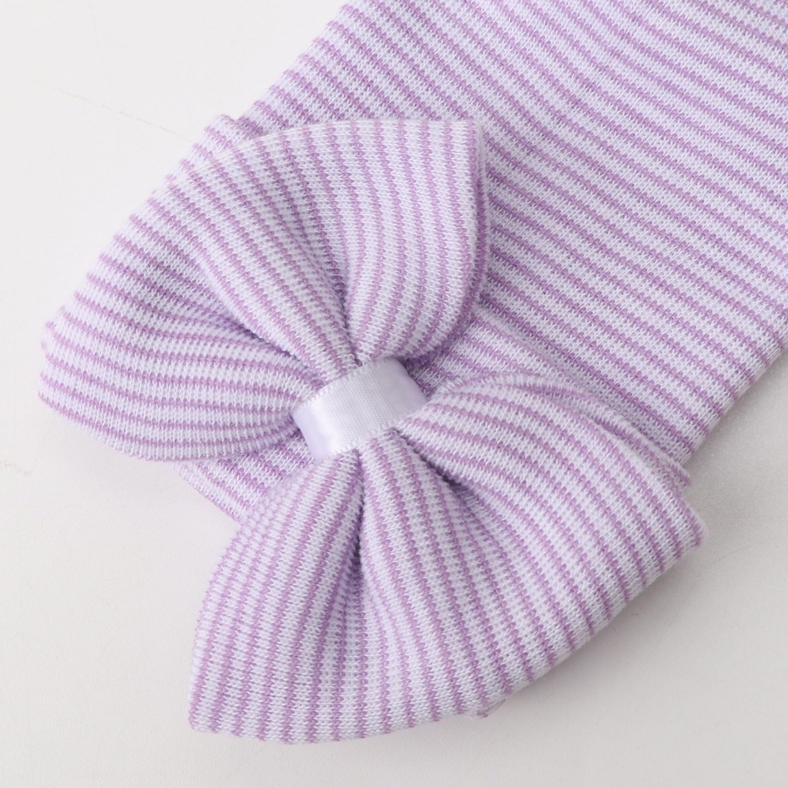 DRESHOW BQUBO Newborn Hospital Hat Infant Baby Hat Toddler Beanie Hat with Big Bow Baby Nursery Caps