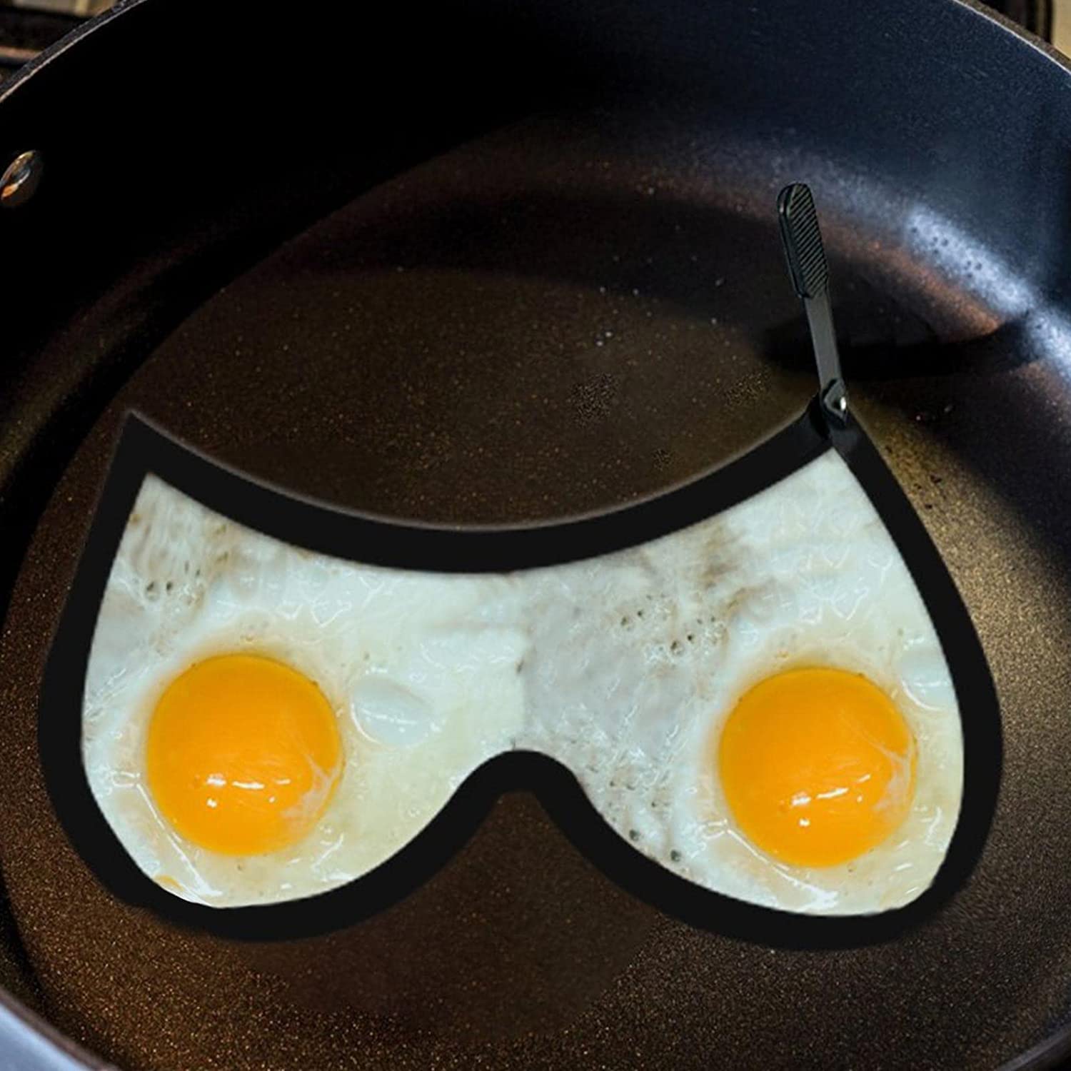 Eggs Rings，2 Pack Funny Stainless Steel Egg Cooking Rings， Egg Rings for Muffins Pancake Cooking Griddle - Portable Grill Accessories for Camping Indoor Breakfast Sandwich Burger