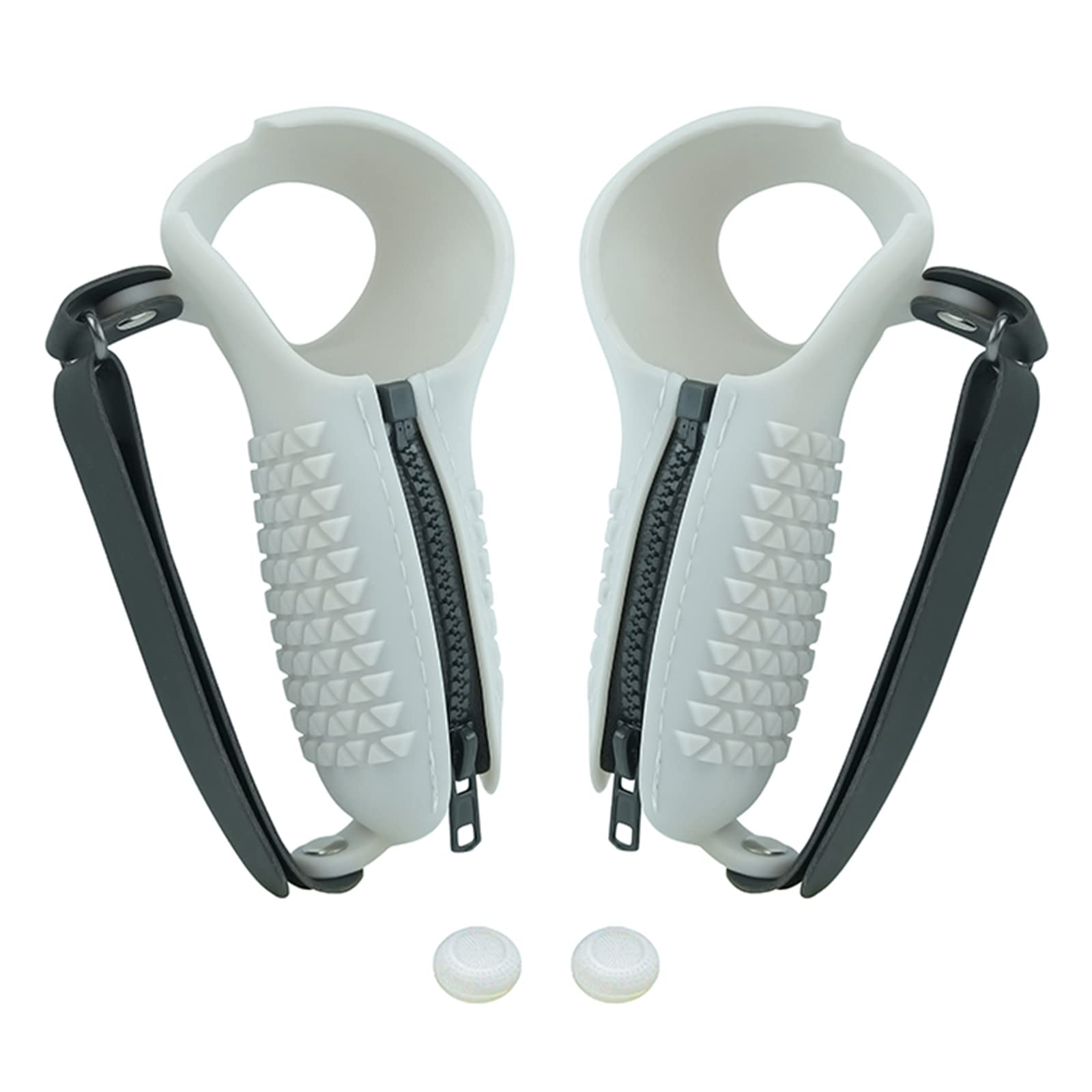 Compatible with Pico 4 VR Handle Sleeve Anti-Throw Controller Handle Strap,Touch Controller Grip Cover&Anti-Slip Adjustable Knuckle Strap for Pico 4