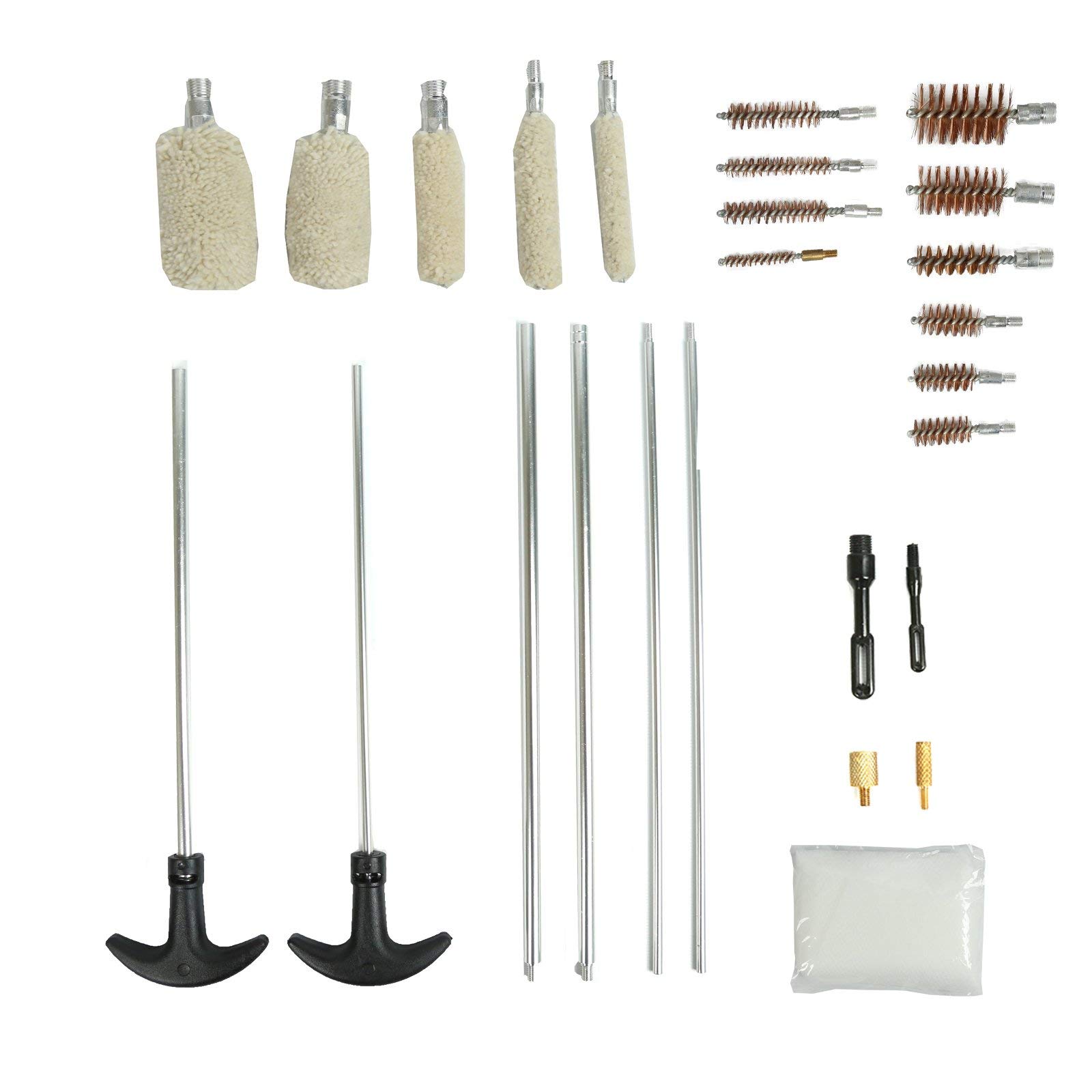CHAMPS Universal Gun Cleaning Accessory Kit Handgun Shotgun Hunting Rilfe with Travel Size Portable Case