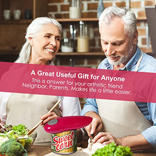 Electric Can Opener, Open Your Cans with A Simple Push of Button, Automatic Can Opener Without A Sharp Edge, Electric Can Openers For Kitchen Elderly Arthritis Patients, Handheld Can opener Electric