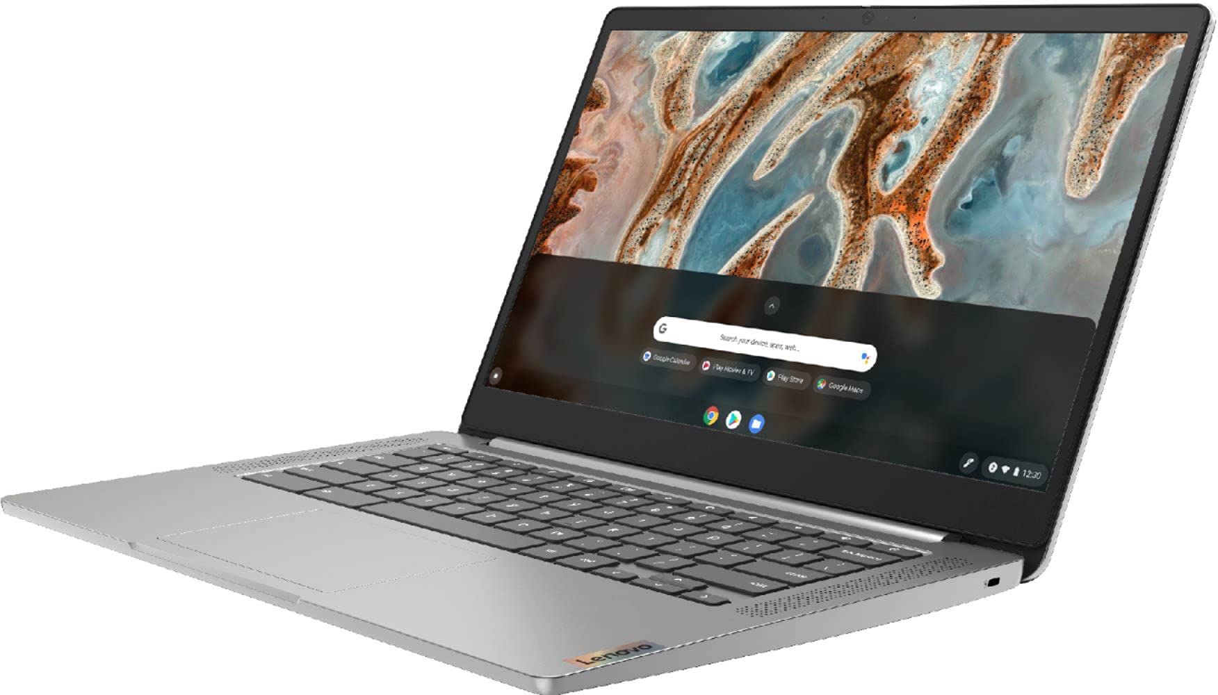 Lenovo Chromebook 14" FHD Touchscreen Laptop for Business, Student, Octa-Core MediaTek MT8183, 4GB RAM, 64GB eMMC+64GB Card, WiFi, Webcam, 10+ Hours Battery, Chrome OS, Arctic Grey | TGCD Bundle