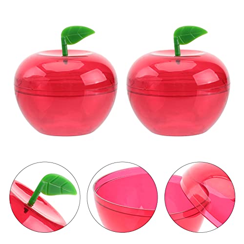 Healvian 24Pcs Apple Shape Candy Box Christmas Apple Container Plastic Chocolate Box Gift Fillable Balls Red Apple Container