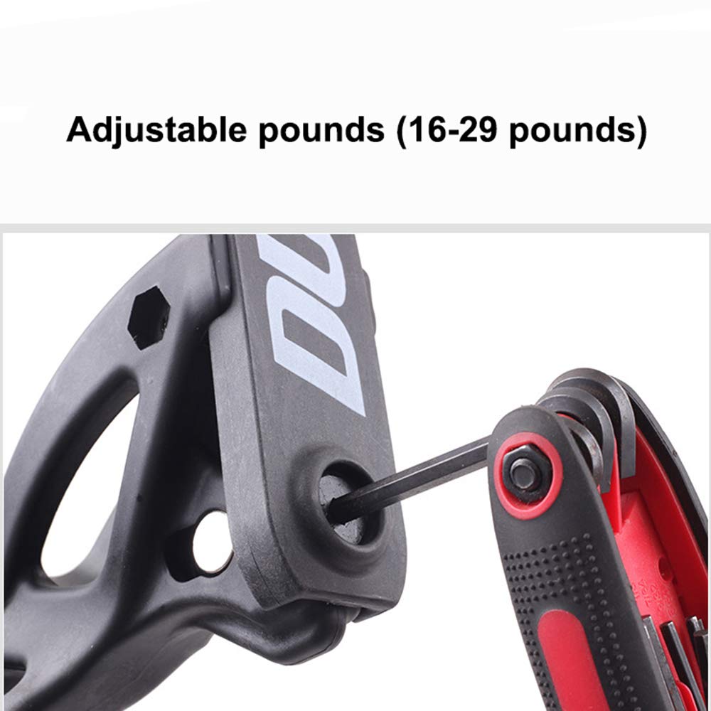 Children's Archery Set Compound Bow, Outdoor Adjustable Longbow Shooting Bow for Children's and Adult Garden Game Gift,Black