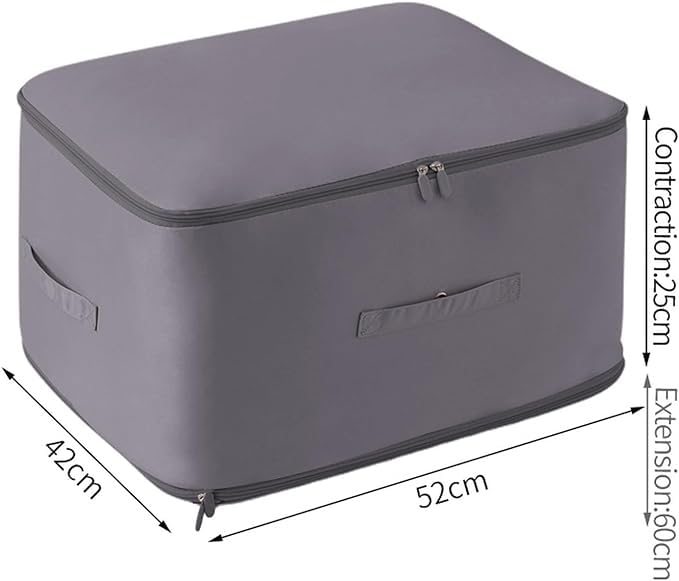 DqsWko Ultra Space Saving Self Compression Organizer,2024 New Ultra Space Saving Self Compression Organizer for Comforters, Clothes, Blankets (Gray)