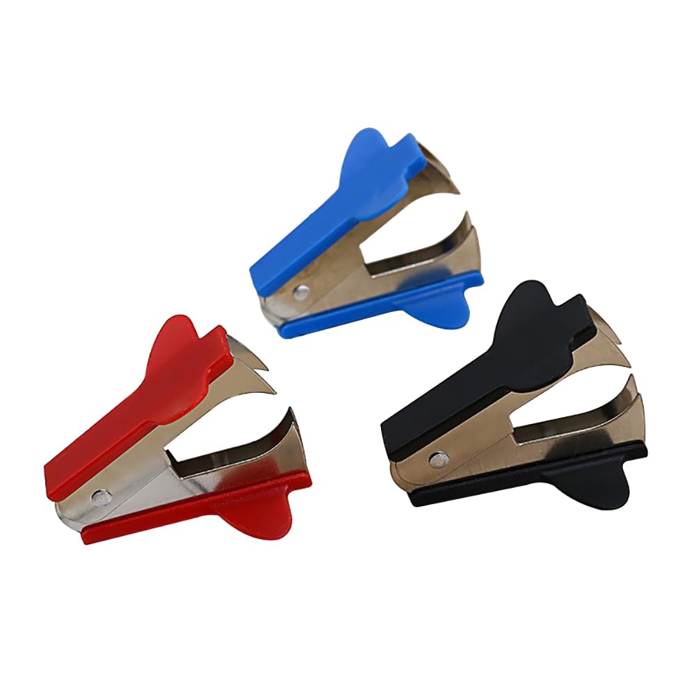 ccHuDE 3 Pcs Staple Removers Staple Puller Tool Jaw Style Staple Remover Claw Staple Removal Stapke Pin Puller Staple Extractor for School Office Home