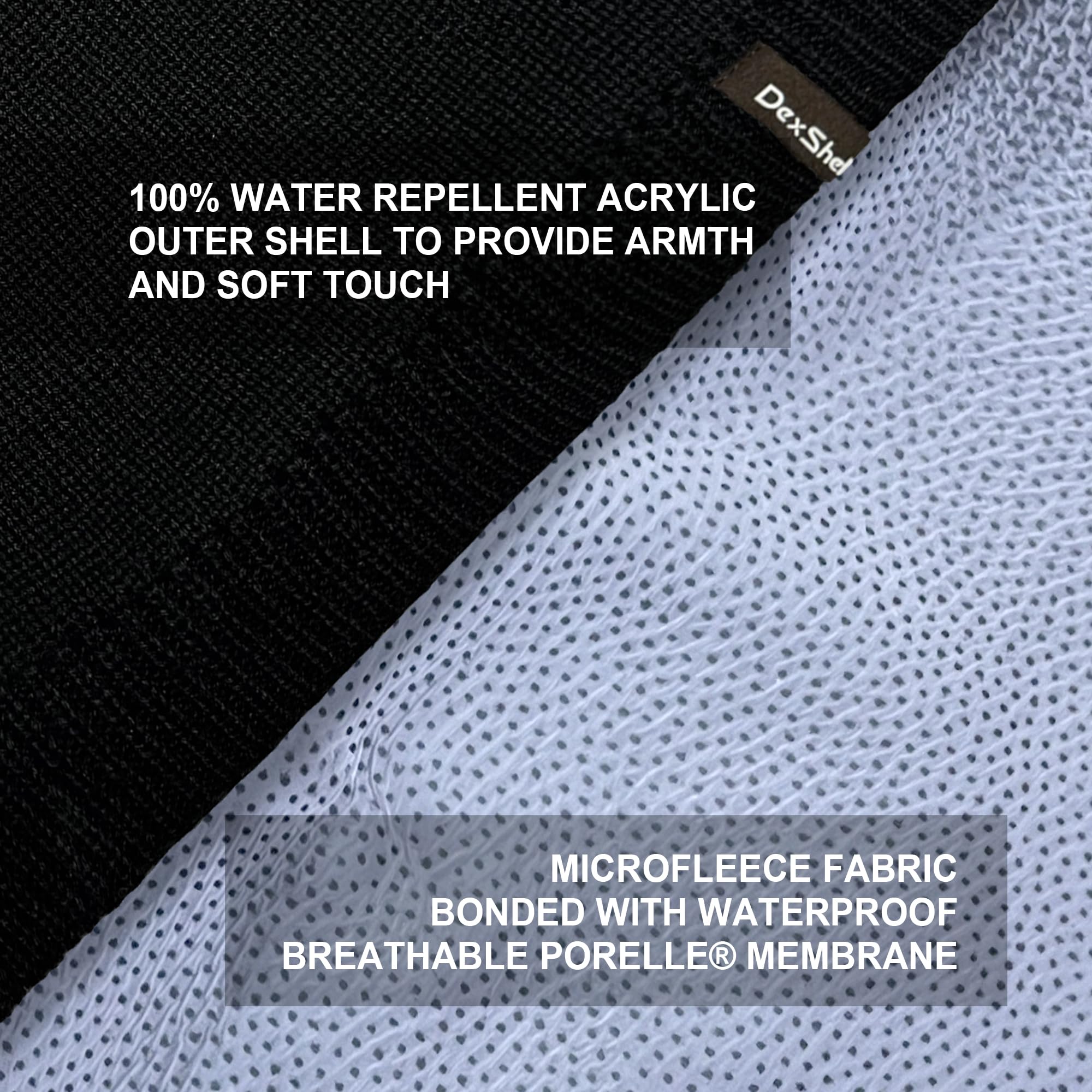 DexShell Waterproof Beanie Hat Acrylic Outer Membrane Lined Fleece Liner for Men and Women, Black Solo, S/M (56-58cm)