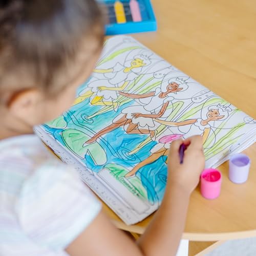 Melissa & Doug Jumbo 50-Page Kids' Coloring Pad - Horses, Hearts, Flowers, and More - FSC Certified