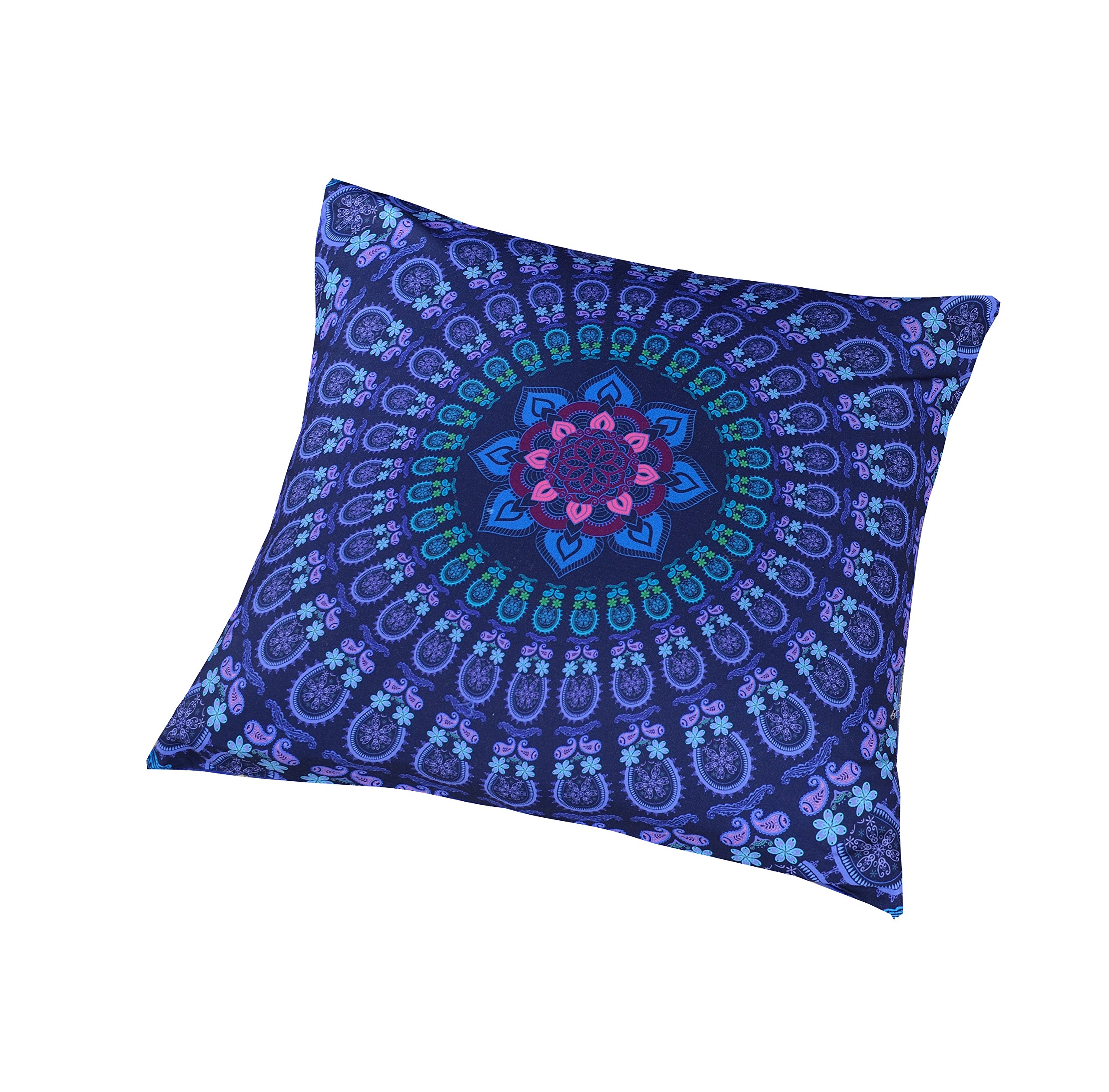 MEILA Duvet Cover Set Luxury Soft Microfiber Bedding Sets Bohemian Mandala Pattern Bedclothes, Queen(90inx 90in), 4 Pieces (1 Duvet Cover+ 2 Pillowcase+ 1 Throw Pillow Case)