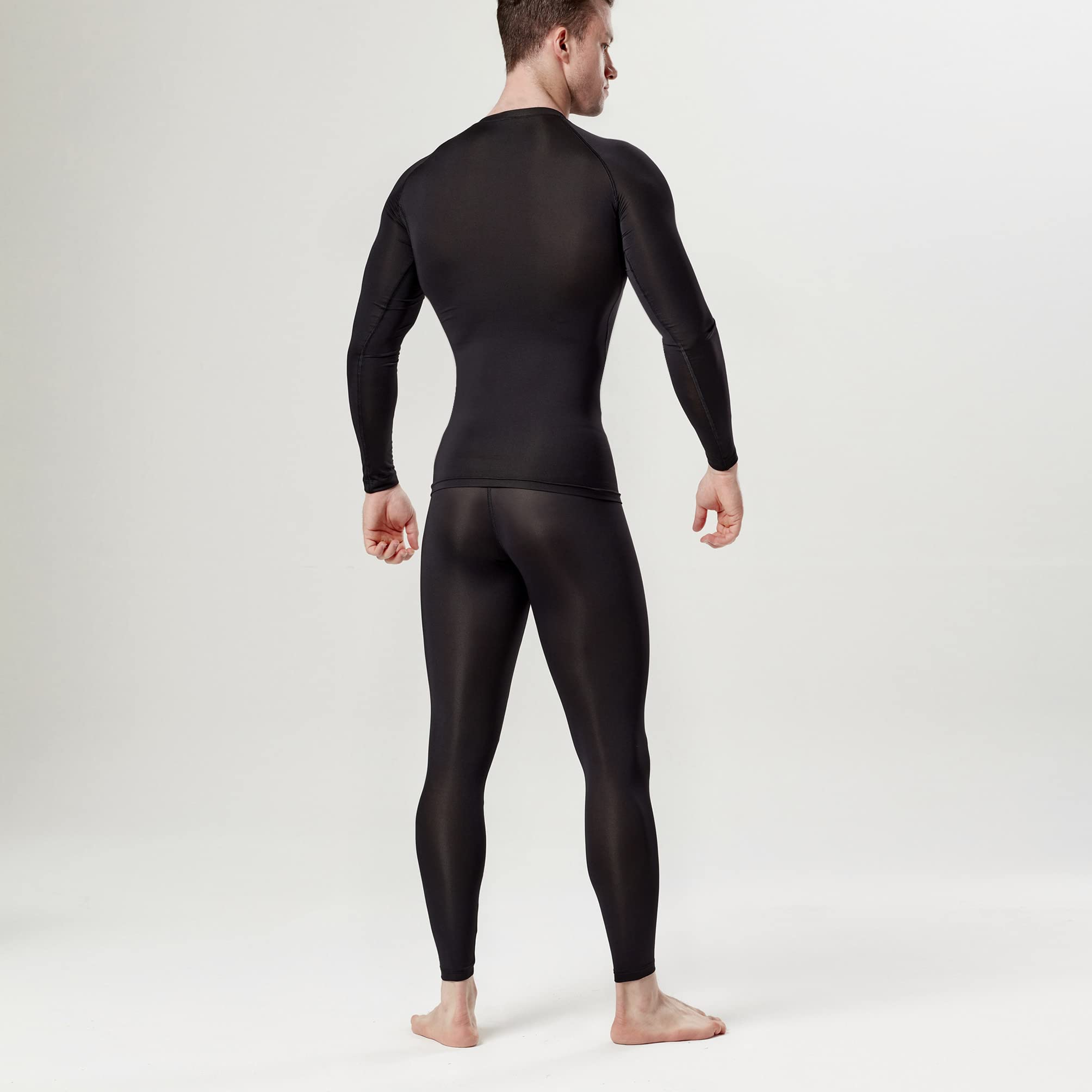 dfen Men's New Quick Dry Compression Under Base Layer Jerseys Fits Cool Gear Round Neck Top Long Sleeve T-Shirt BB_S