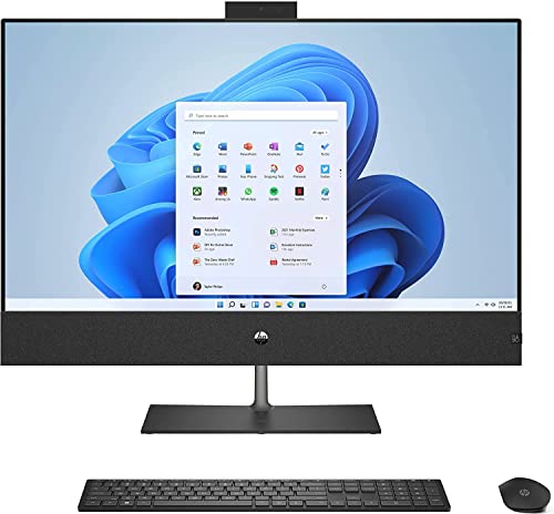 HP Pavilion 32 Desktop 4TB SSD 64GB RAM Win 11 PRO (Intel 12th gen i7 CPU with Eight cores and Turbo to 4.70GHz, 64 GB RAM, 4 TB SSD, 31.5" 4K UHD (3840x2160), Win 11 PRO) PC Computer Envy All-in-One