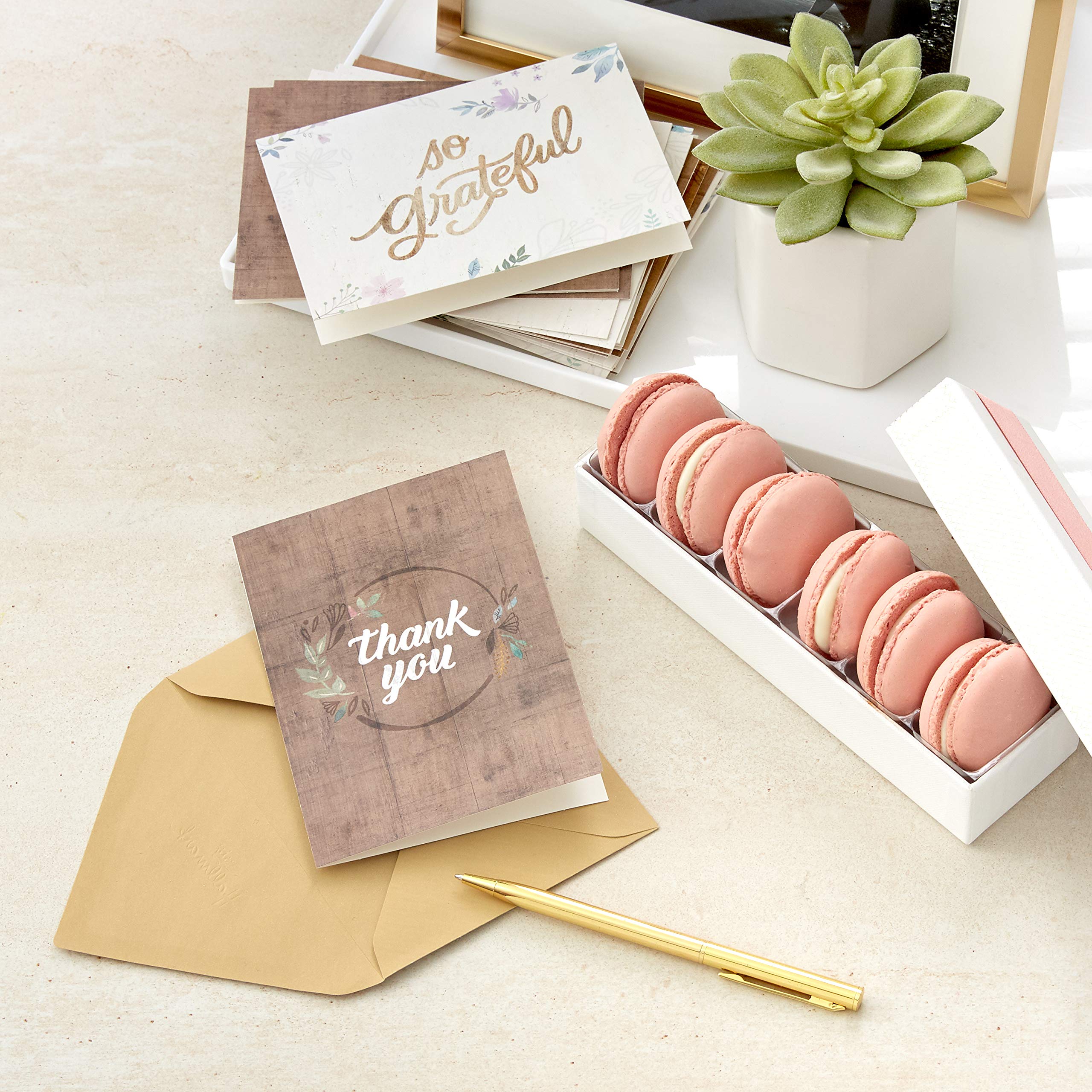 Hallmark Thank You Cards and Birthday Cards Assortment (68 Cards with Envelopes)