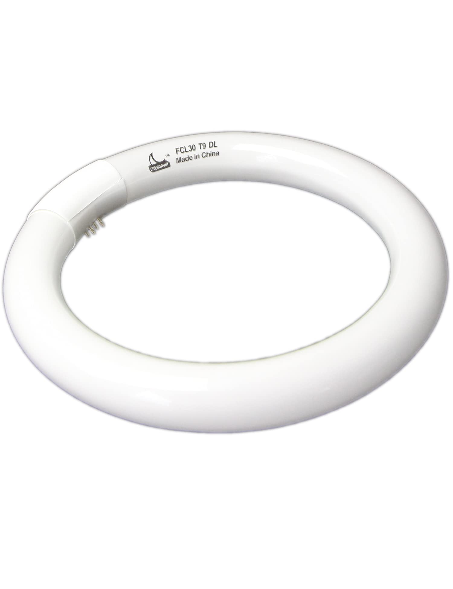 CHKADAWA FC9T9 9 inch Circline Light Bulbs T9 30W, FCL30 Circular Fluorescent Lamp Round 30 Watts Bulb Replacement for Ceiling Fan Fixture, Daylight DL 6500K, G10q 4 Pin Base, 2 Pack