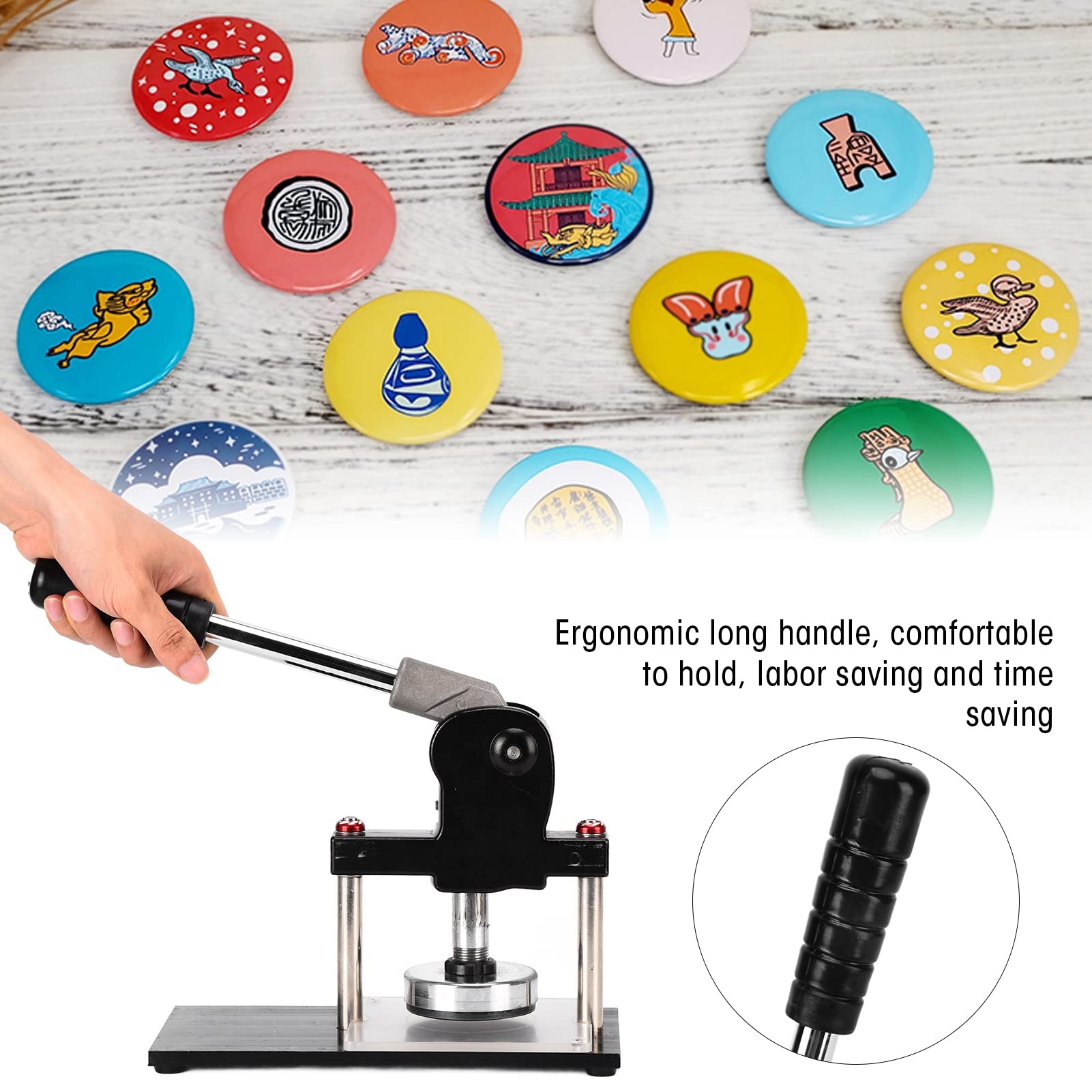 Button Maker Machine Multiple Sizes, Multiple Sheets Heavy Duty Molds Button Maker Multiple Sizes for DIY Custom Buttons for Advertising