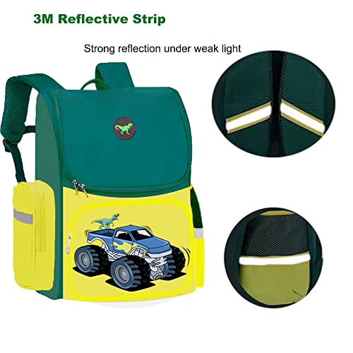 HT HONOR . TRUST Dinosaur Backpack for Boys Kindergarten Elementary Toddler Kids School Bag Children Bookbags 15inch