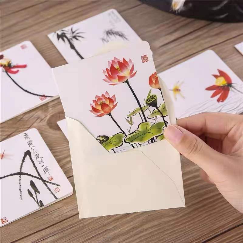 Jinsully Featuring Hand-Drawn Thank You Card: Assorted Blank All-Occasion Note Cards (Flowers Series)