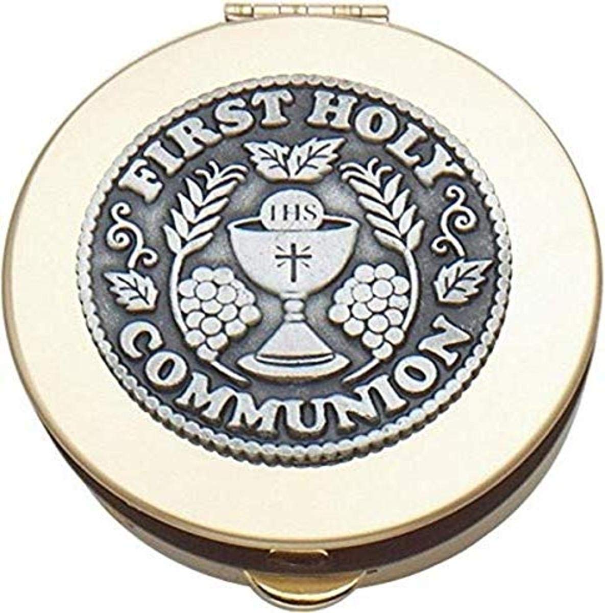 Cathedral Art (Abbey & CA Gift Communion Rosary Keepsake Box Gold 2 inch