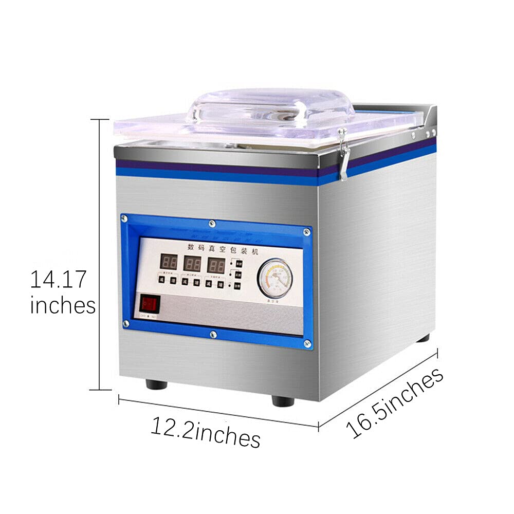 Chamber Vacuum Sealer Machine Commercial Kitchen Food Chamber Vacuum Sealer, 110V Packaging Machine Sealer for Food Saver, Home, Commercial Using