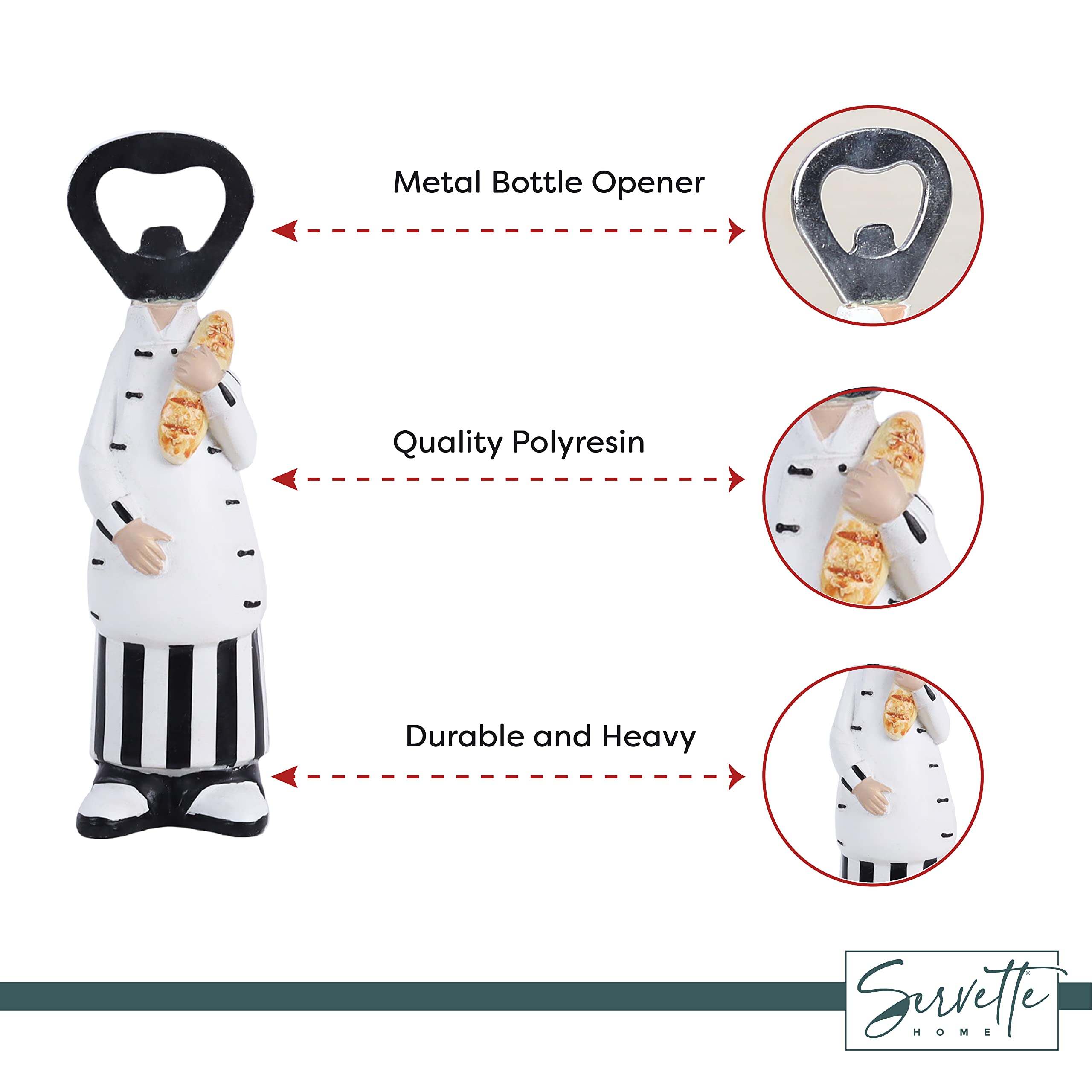 Chef Beer Bottle Opener - Baker