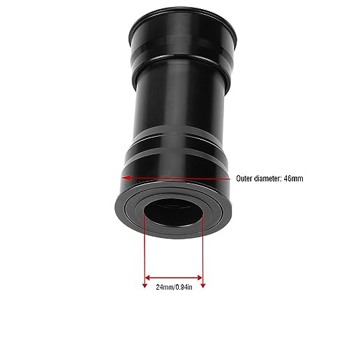 Dilwe Bicycle Bottom Bracket, 24mm Press Fit Bearing Bottom Brackets for Cranksets Mountain Road Bike Cycling Accessory