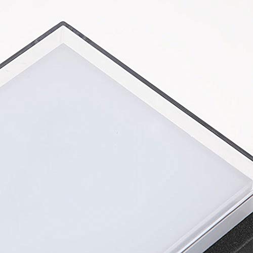 WRDY Black Outdoor Wall Lamp Led Courtyard Square Exterior Aisle Waterproof Balcony Terrace Modern Creative Home Garden Wall Lamp 1616 (cm) Wall Lights
