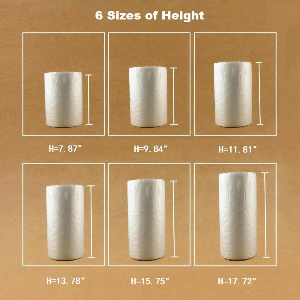 BZQZDAI 7.87" × 33 Feet Tear-able Air Column Rolls Inflatable Air Cushioning Wrap Roll Packaging Air Bubble Cushion Film for Packing,Shipping and Moving with Free Pump