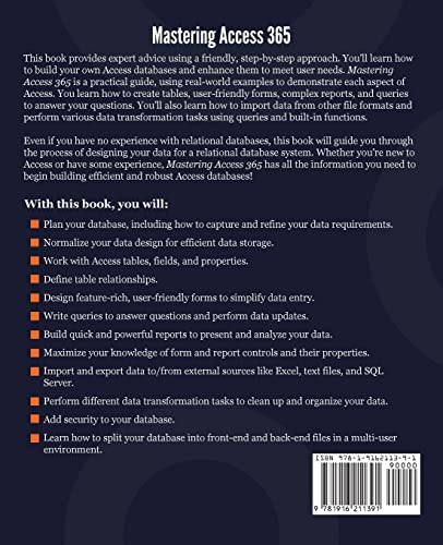 Mastering Access 365: An Easy Guide to Building Efficient Databases for Managing Your Data