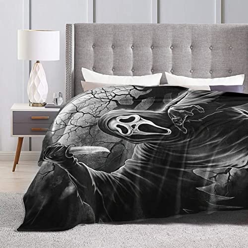 Queen Sumy Horror Movie Blanket,Throw Blanket Ultra Soft Flannel Blankets for Sofa Bed Couch All Season Cozy Blanket 50''x40''