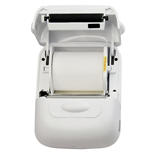 HYBSK Bluetooth Label Maker with Label, P50 Barcode Label Printer, Direct Thermal Printer Compatible with iPhone/Android (P50 with Label)