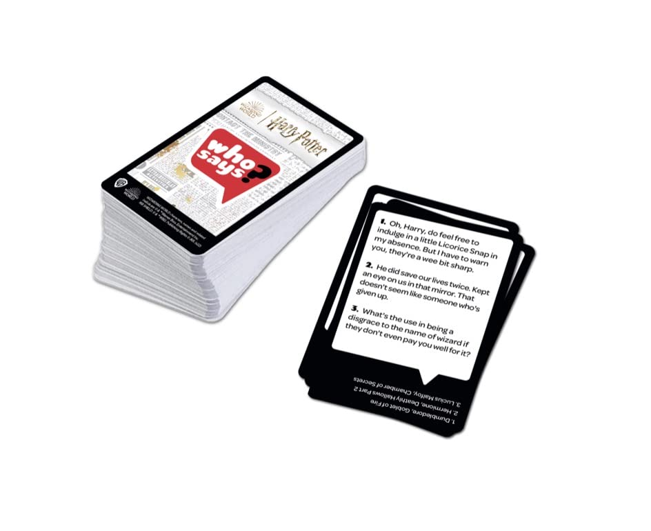 Who Says? Card Game Harry Potter Edition