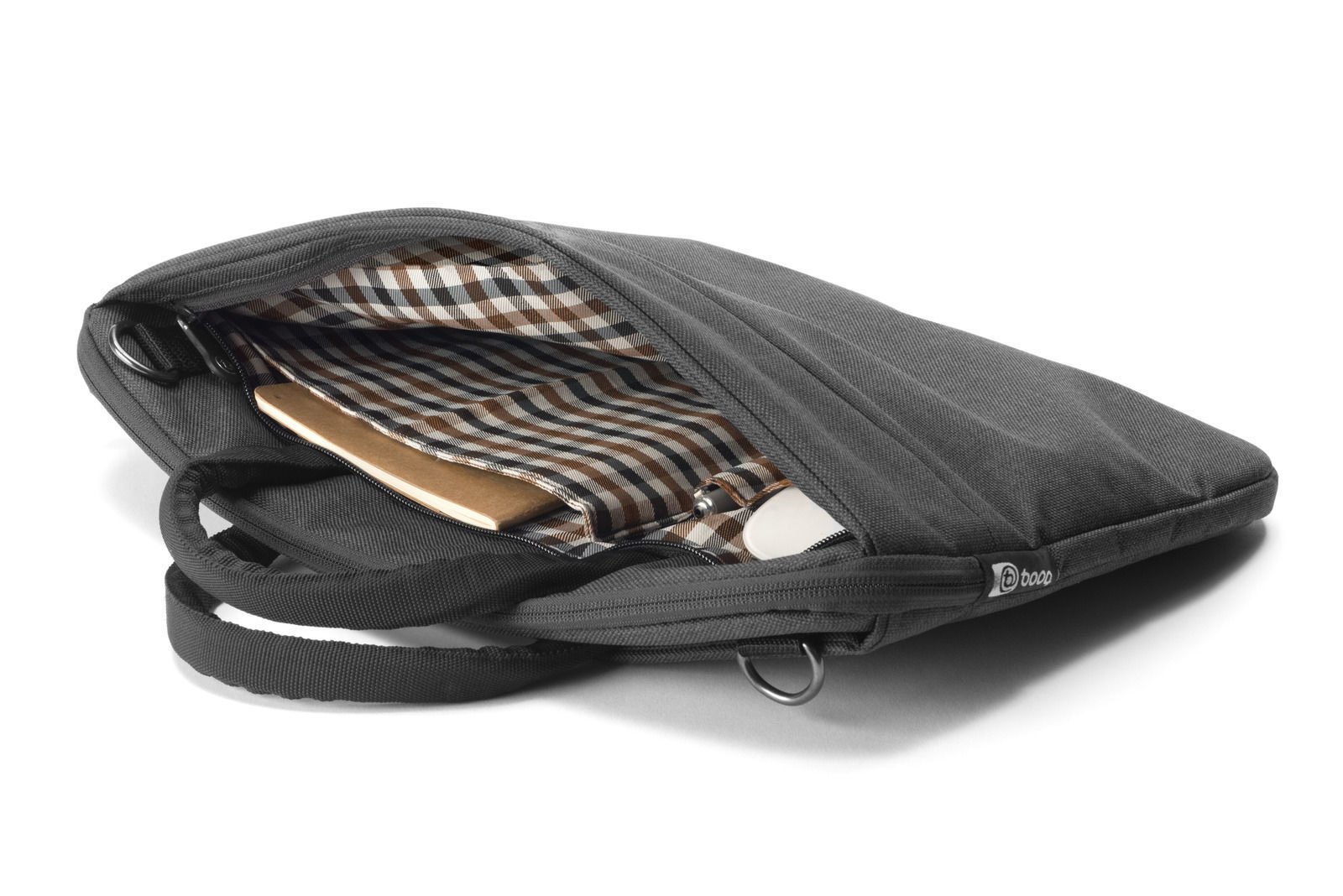 Booq Superslim 13 Laptop Case | Black/Tan
