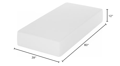 Furinno Tidur Cooling Gel Memory Foam Mattress, 12 Inch, Twin XL