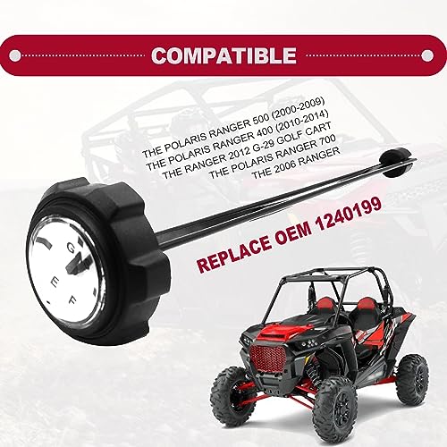 Gas Cap With Gauge Ranger Gas Cap Compatible With Polaris Ranger 400 425 500 700 Upgraded UTV OEM 1240119