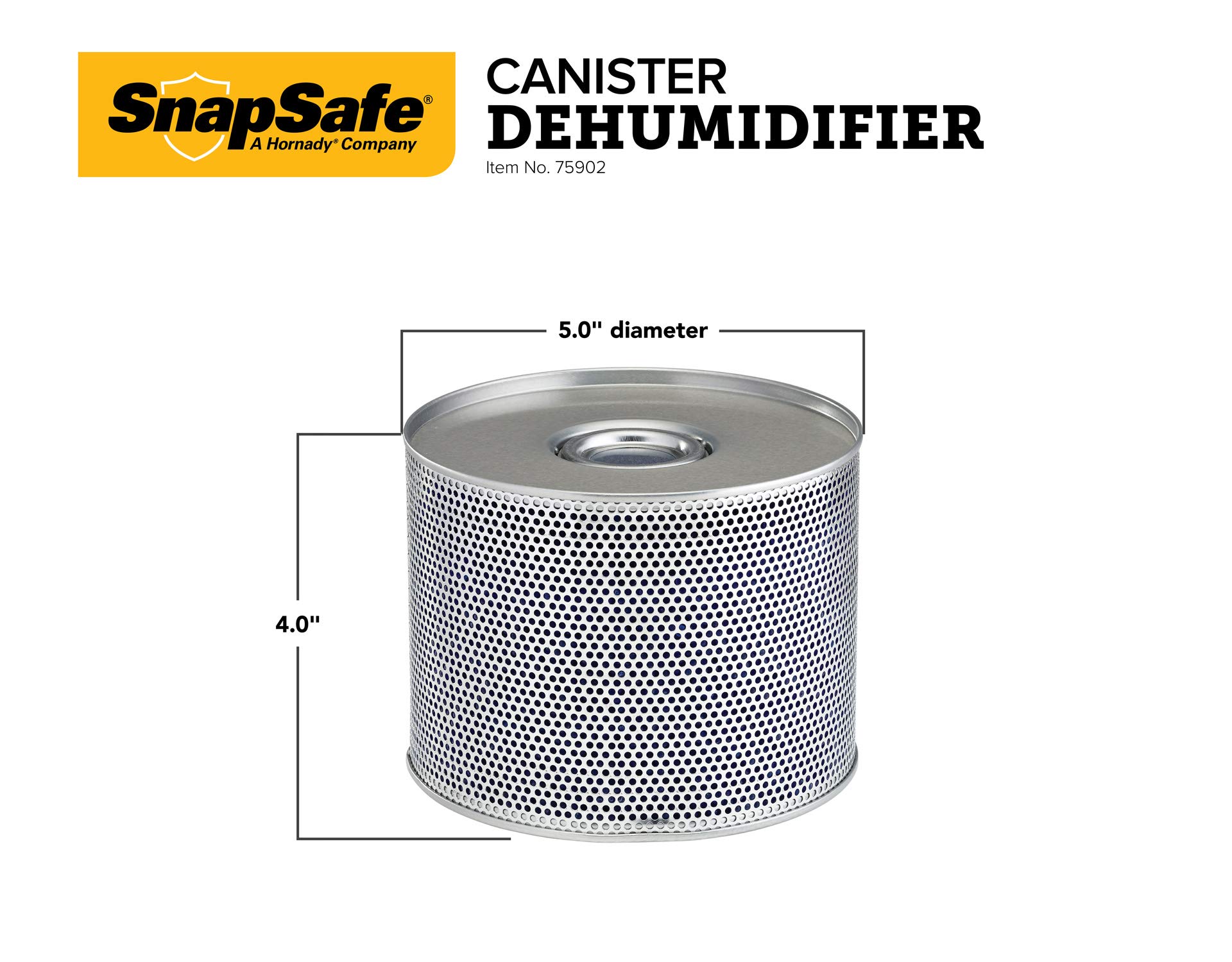 SnapSafe 75902 Safe Dehumidifier Lg Cylinder- Lifetime Use, 5-Inch diameter