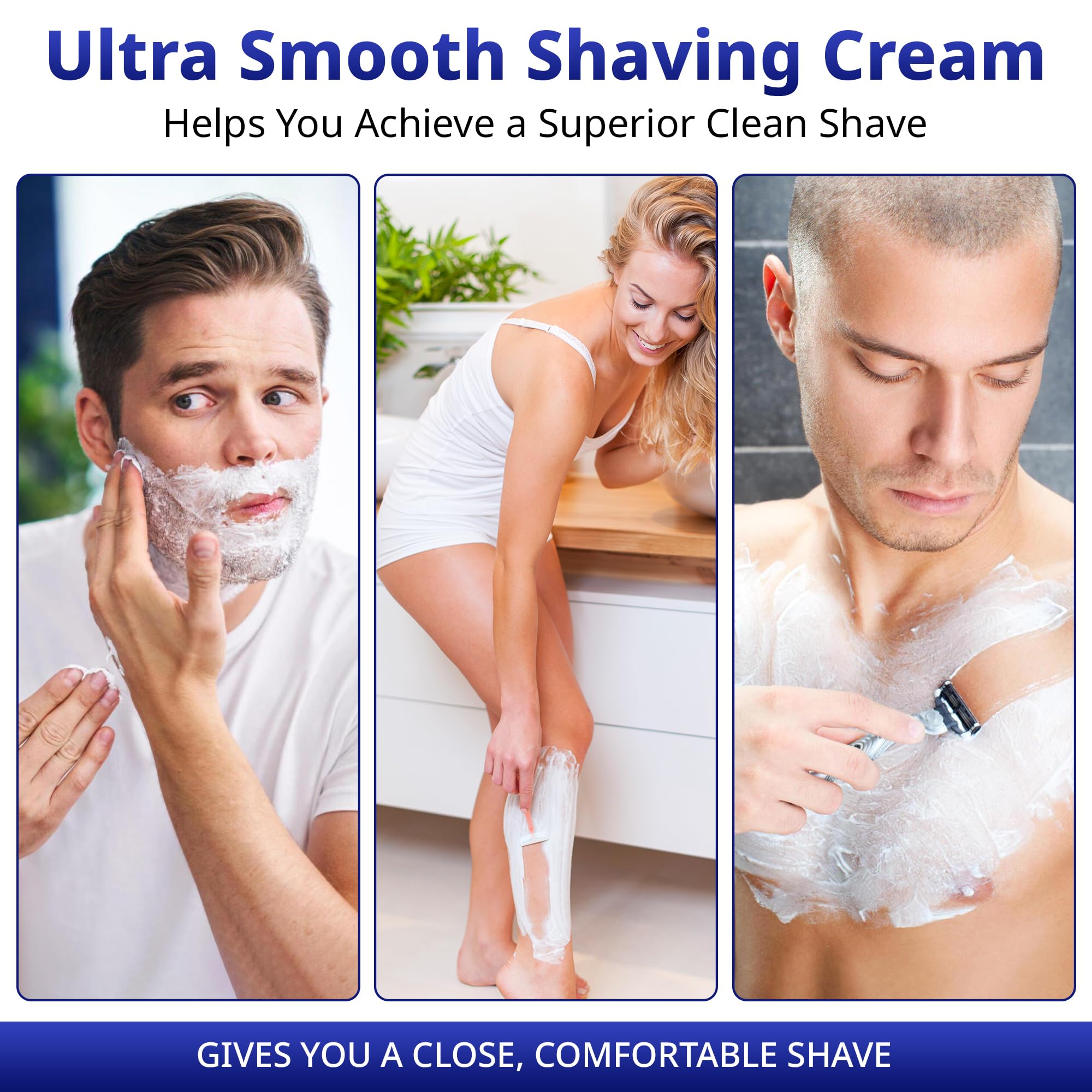 Timothy's Unscented Shave Cream 6 ounce Sensitive Skin, Fragrance Free, Alcohol Free, Paraben Free