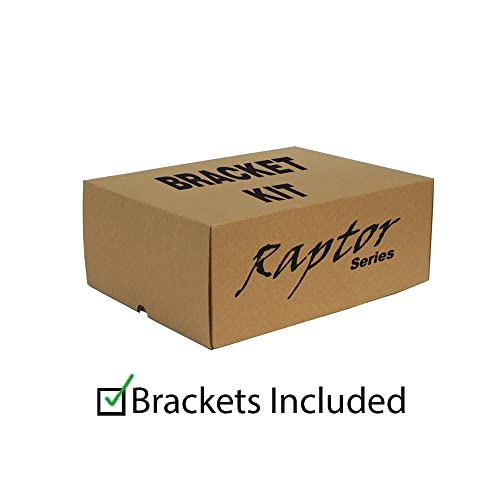 Raptor Series Nerf Bars Side Steps 4in Oval Stainless Steel Curved for 05-23 Tacoma Double Cab