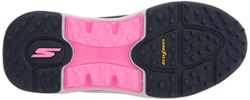 Skechers Women's Go Arch Fit Golf Shoe, Navy/Pink, 8
