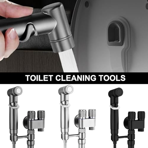 Handheld Bidet Sprayer Attachment Bidet Toilet Sprayer With Double Outlet Valves Washing Toilet Accessories Easy To Use