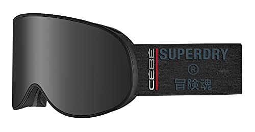 Cébé Attraction X Superdry Matte Black Grey Ultra Black Cat.3 - Amber Flash Mirror Cat.1 - Snow Goggles, Large