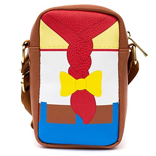 Disney Bag, Cross Body, Toy Story Jessie Character Close Up Brown, Vegan Leather
