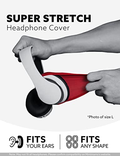 for Earpads Repair & Protection | Mimimamo Super Stretch Headphone Cover M Size (Black) May not fit All Headphones. Please Confirm Compatibility on Mimimamo's Website