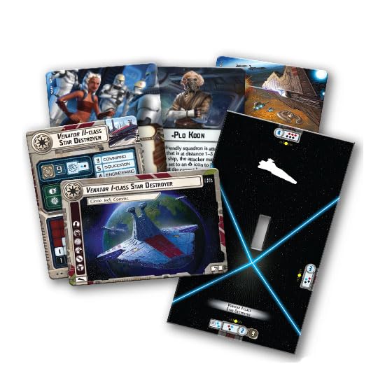 Star Wars: Armada Venator-class Star Destroyer EXPANSION PACK - Republic Navy Ship! Tabletop Miniatures Strategy Game for Kids & Adults, Ages 14+, 2 Players, 2 Hour Playtime, Made by Atomic Mass Games