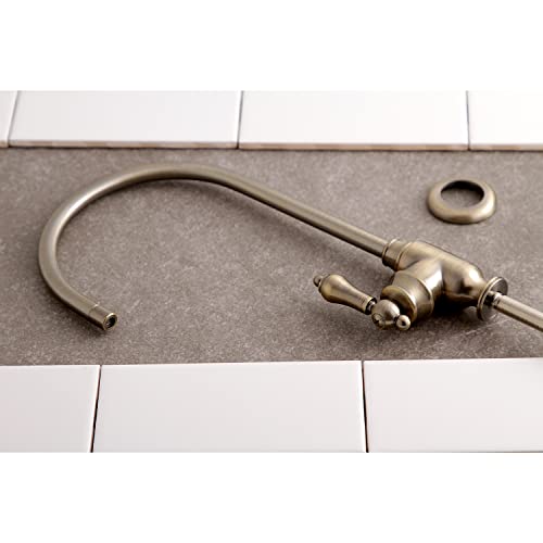 Kingston Brass KS5193BAL Heirloom Single-Handle Water Filtration Faucet, Antique Brass