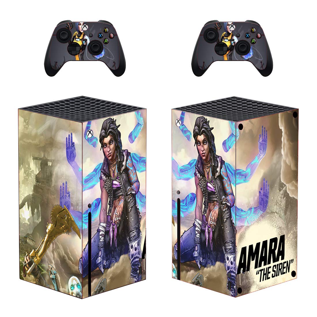 Challenges Survival X-box-One-Series X Skin Set Survival Game HD Printing Faceplate Protective for Console, Controller Skin Decal