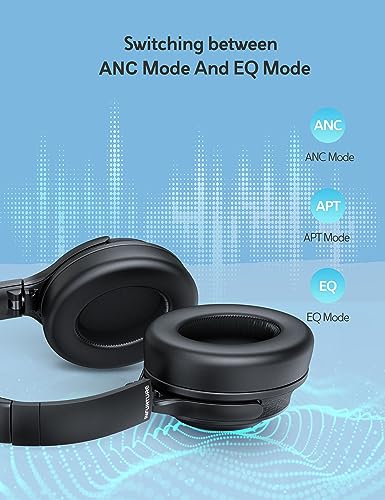 INFURTURE H1 PRO Hybrid Active Noise Cancelling Headphones，Over Ear Bluetooth 5.3 Headphones with Multiple Modes，3 EQ Modes Low Latency, 60H Playtime for Adults, Kids, TV, Travel, Home Office