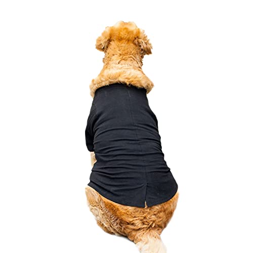 Ruse- Dog Suit Easy Breezy Pet Tuxedo/Dog Wedding Dress for All Breeds.(Black) XL