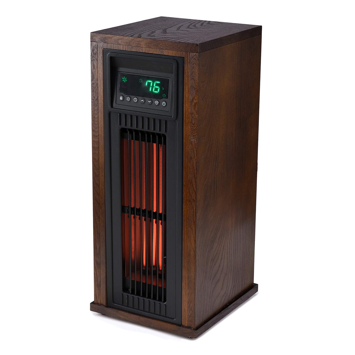 LIFESMART GLOBAL Tower Heater, Portable Indoor 23" Infrared Quartz Space Heater, 1500W