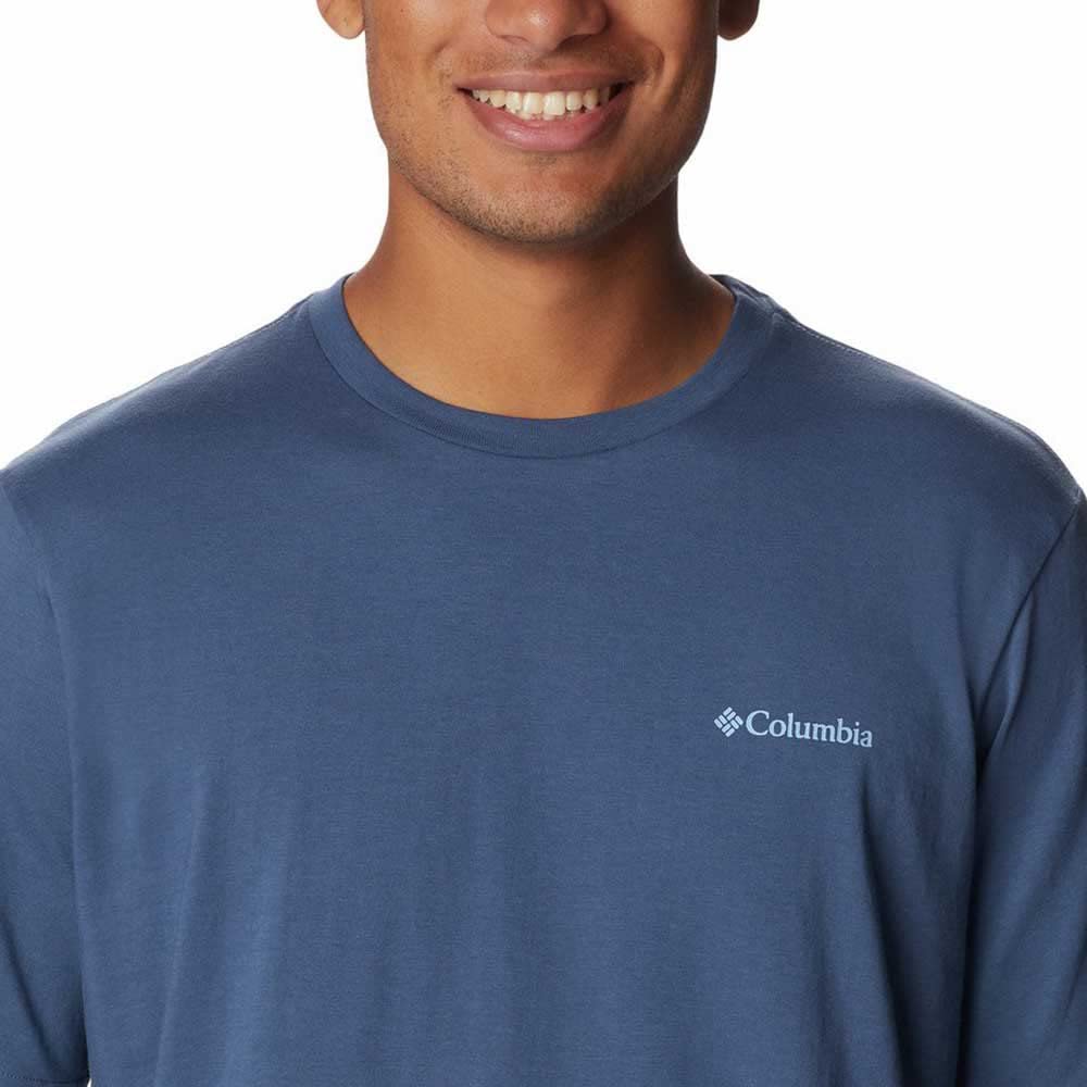 Columbia Men's Rockaway River Back Graphic Short Sleeve Tee, Dark Mountain/Hex Natured Graphic, Medium