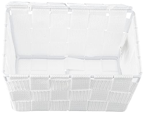 WENKO Adria 22077100 Storage Basket White Plastic 28 x 28 x 18 cm